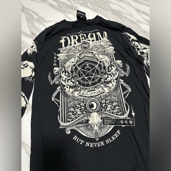 Killstar | Shirts | Killstar Gothic Longsleeve Goth Shirt Eye Reaper ...